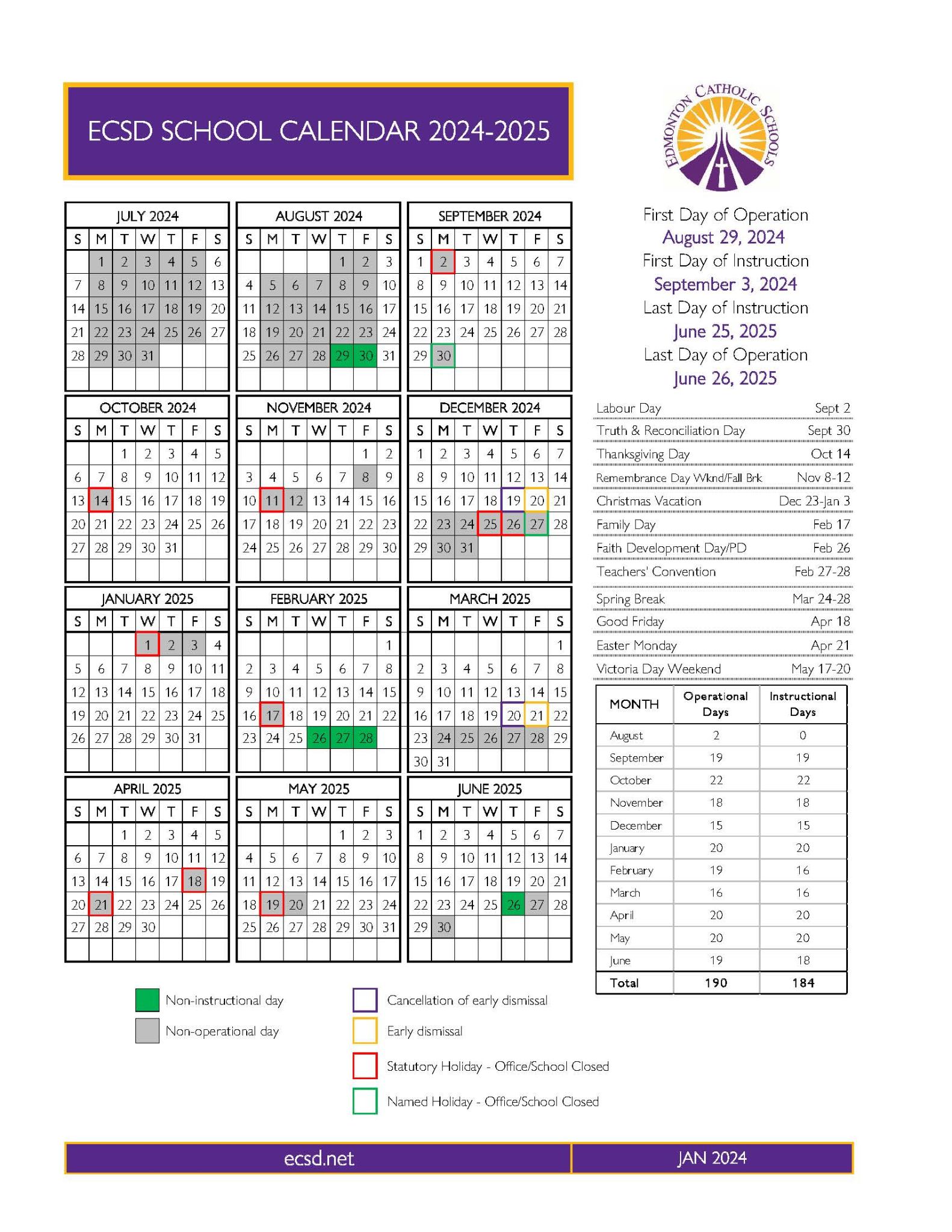 School Hours - Father Michael Troy Catholic Junior High School